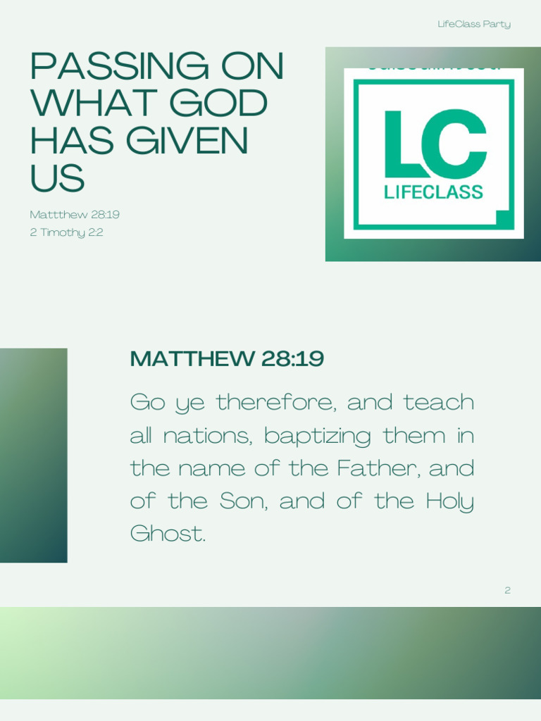 LC Party Exhortation | PDF