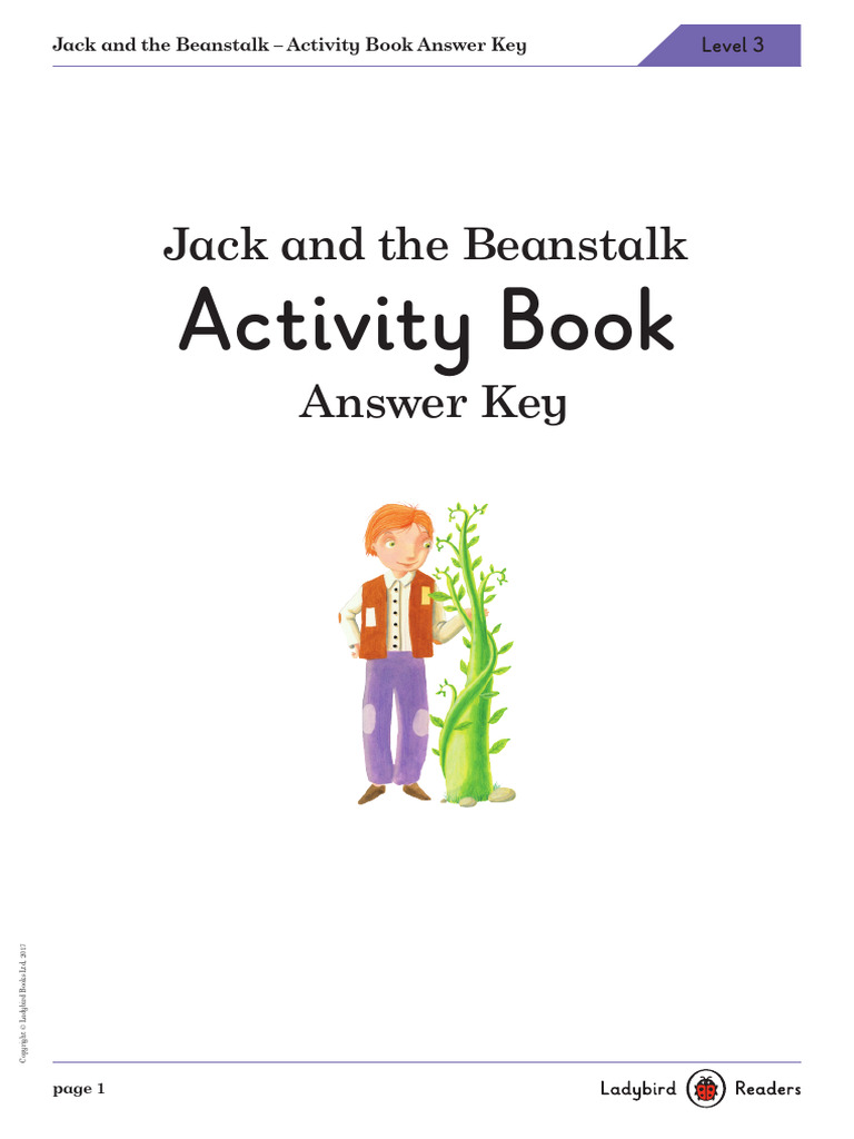 Jack and The Beanstalk Activity Answer Key LADYBIRD READERS LEVEL 3 ...
