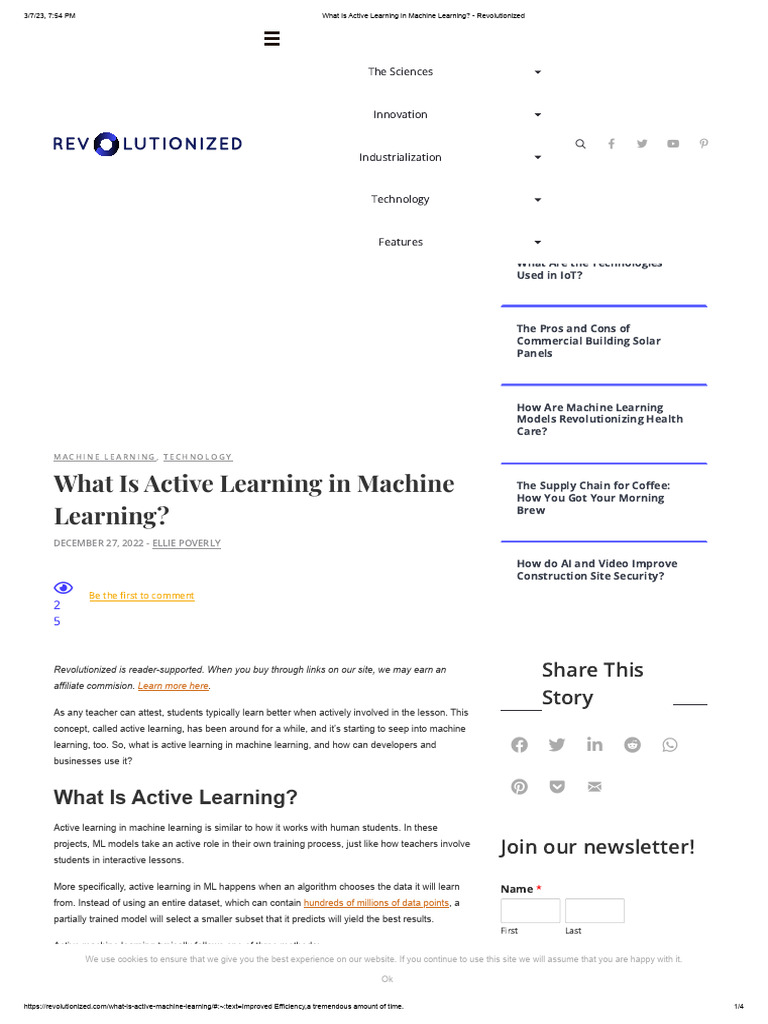 Active Learning in Machine Learning Explained | PDF | Machine Learning ...