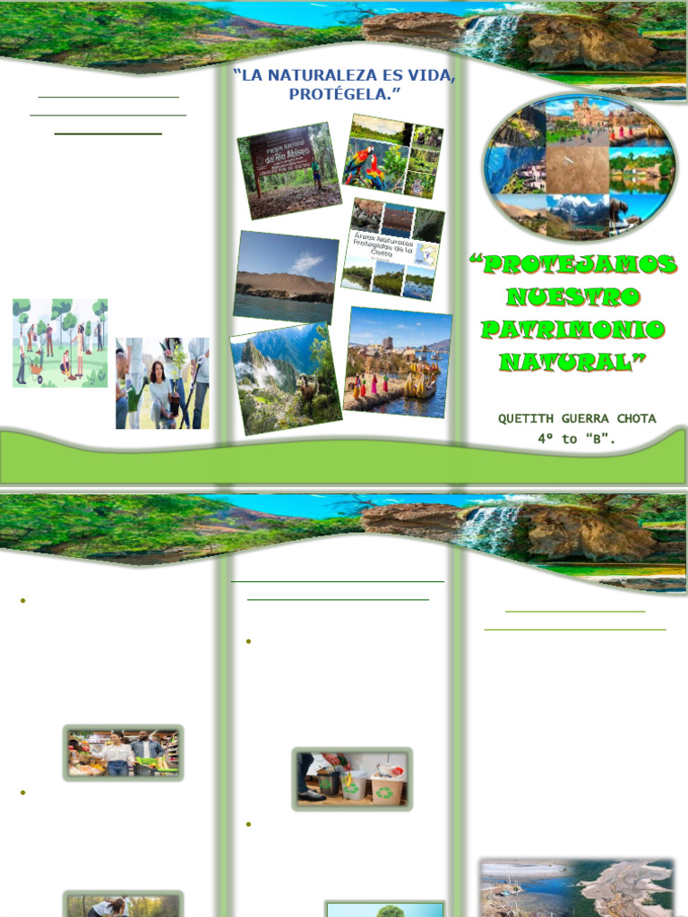 TRIPTICO QUETITH GUERRA CHOTA | PDF | Naturaleza | Residuos