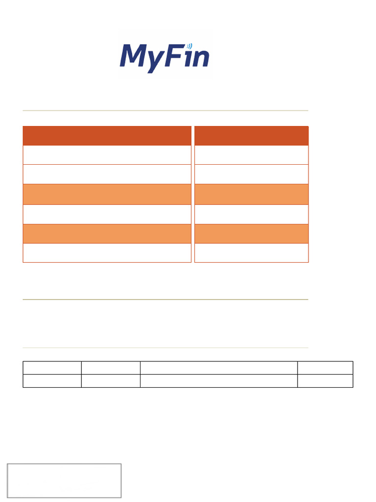 My Fin Report | PDF