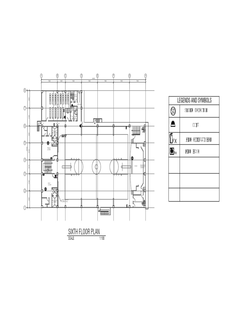 Sixth Floor Plan: Legends and Symbols | PDF