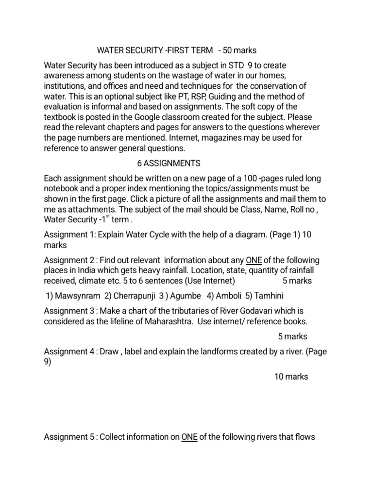 Water Security | PDF