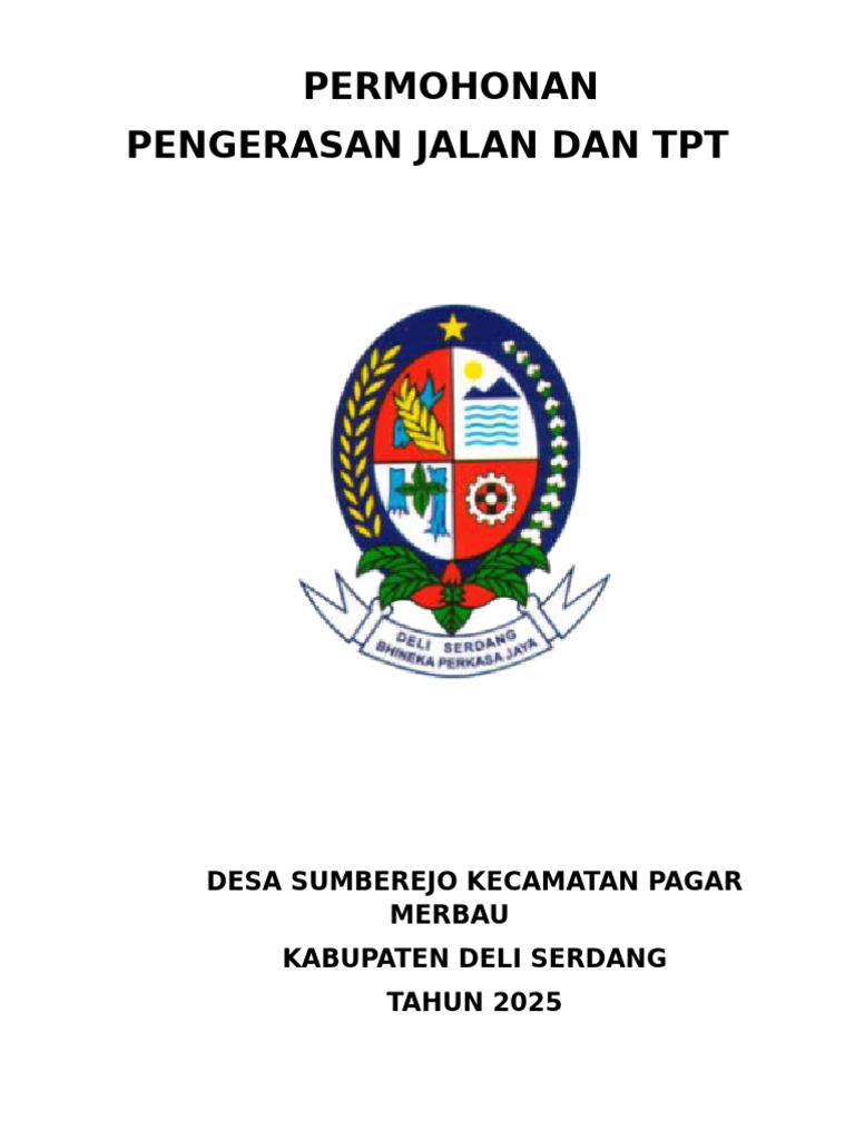 Permohonan Jalan Dan TPT | PDF