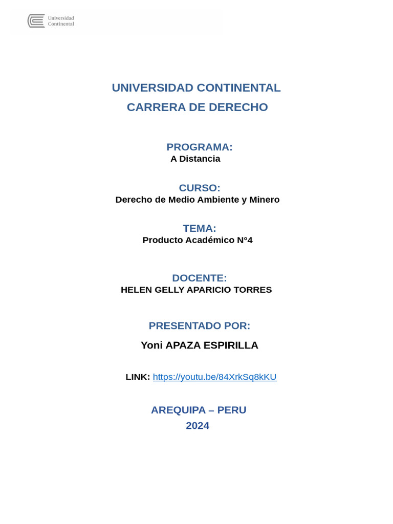 Examen Final Derecho de Medio Ambiente y Mineria | PDF | Minería ...