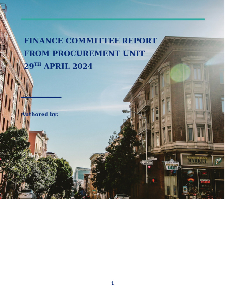 Executive Summary Report for April 2024. | PDF