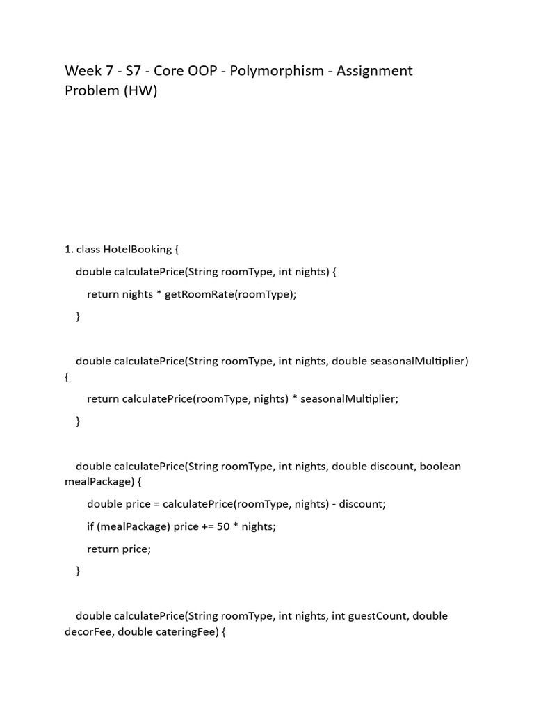 W7 Assignment | PDF | Software Engineering | Computer Programming