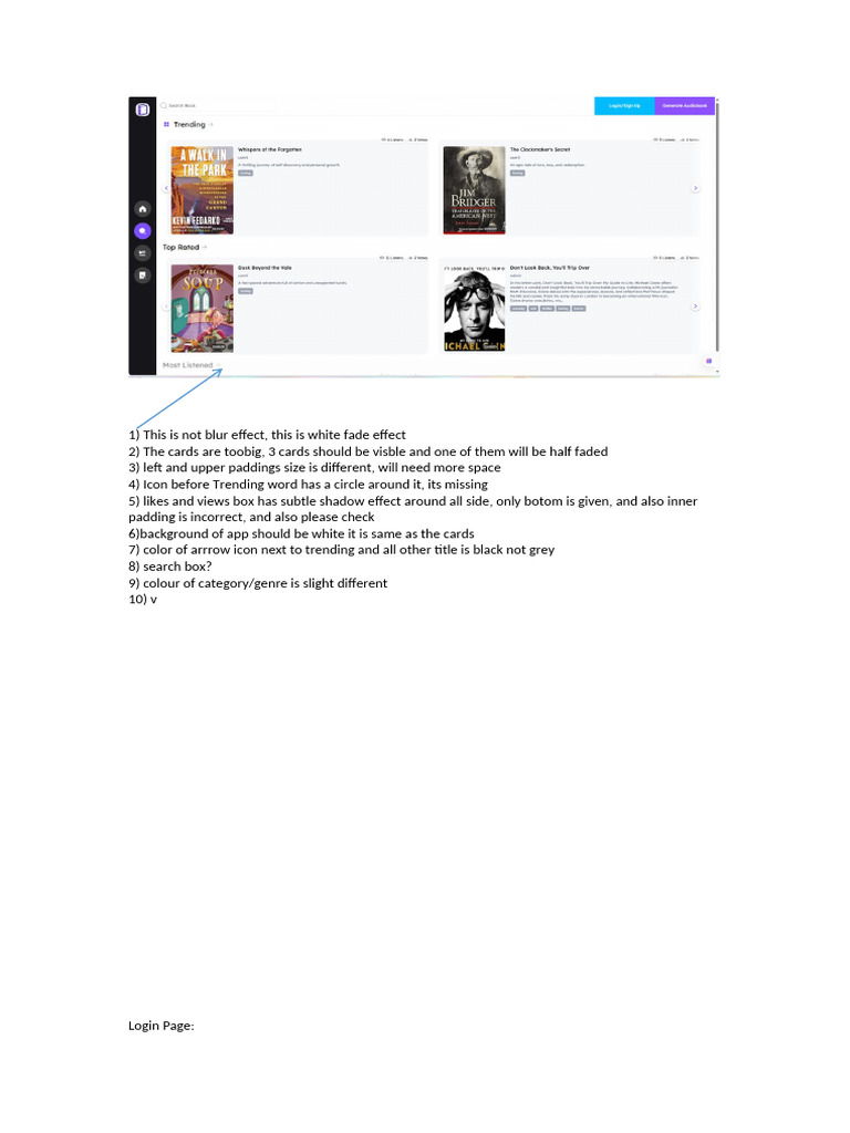 Figma UI Issues Report 1 | PDF