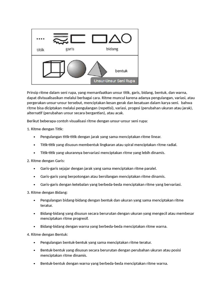 Prinsip Ritme Dalam Seni Rupa | PDF