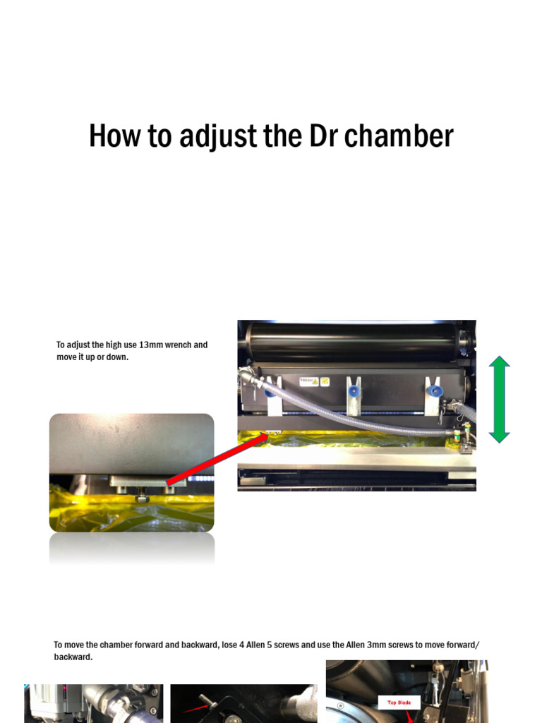 Adjusting the Dr Chamber Guide | PDF