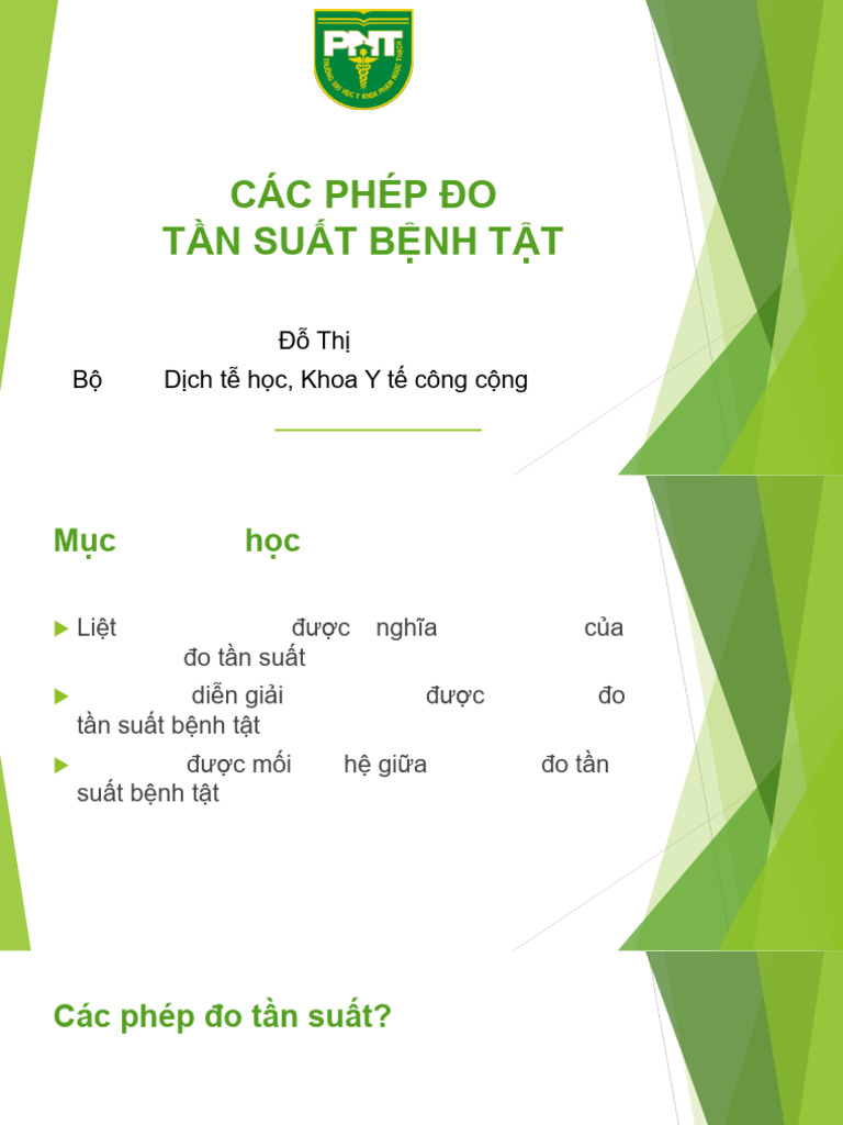 Cac Phep Do Tan Suat Benh Tat - LA - 16.10.2024 | PDF