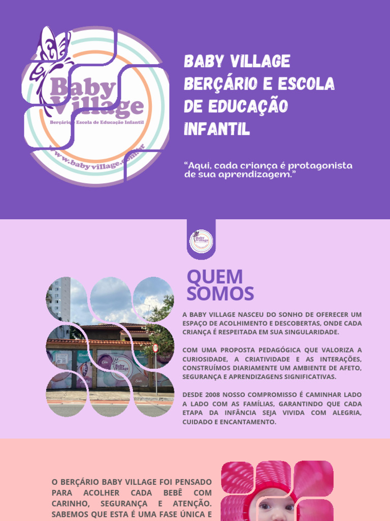 Portfólio Baby Village | PDF | Pedagogia | Aprendizado