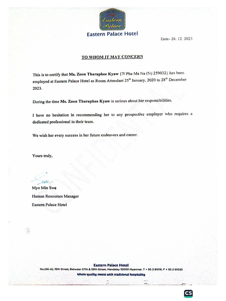 Recommendation Letters | PDF