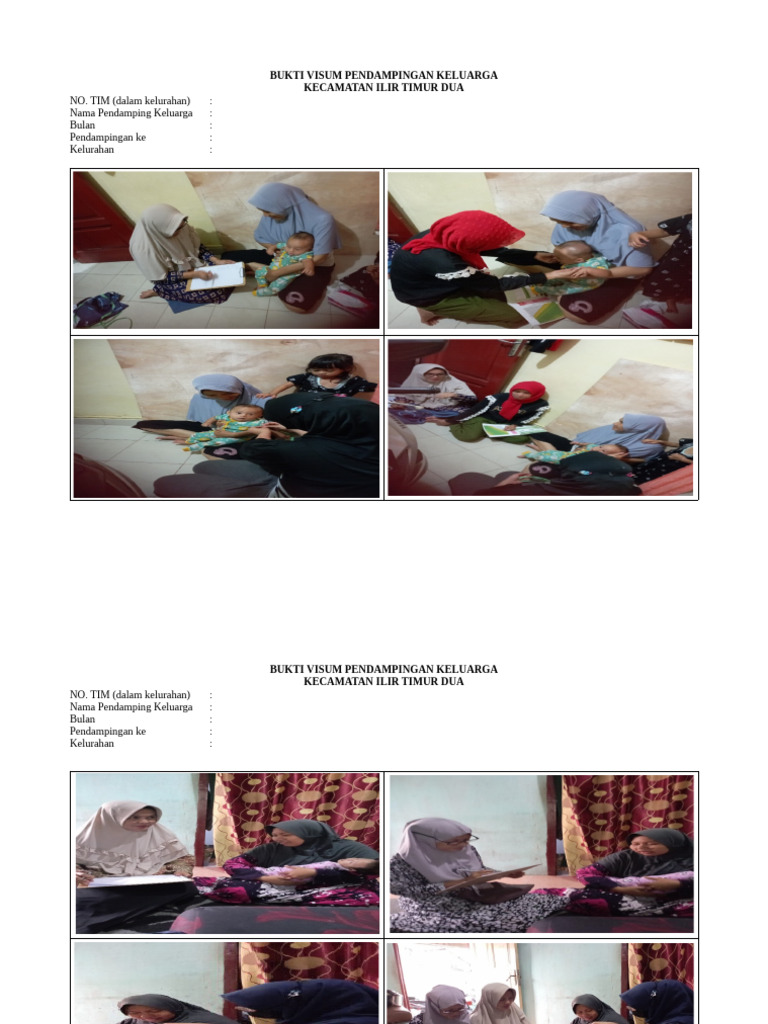 Bukti Visum Pendampingan Keluarga | PDF