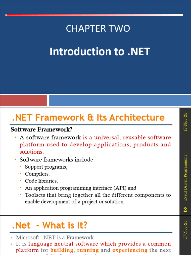 Introduction to .NET Framework Basics | PDF | C Sharp (Programming ...