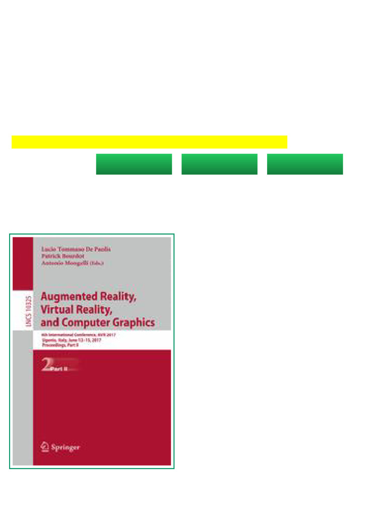 Augmented Reality Virtual Reality and Computer Graphics 4th ...