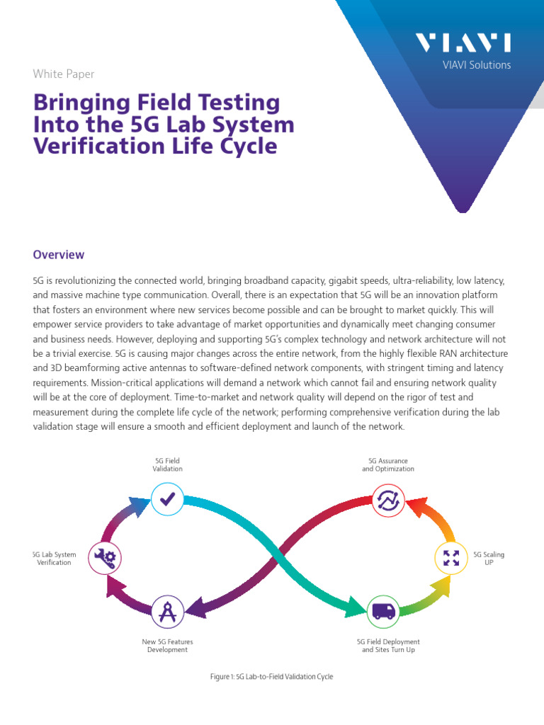 5G Lab Testing and Field Validation Solutions | PDF | Computer Network ...