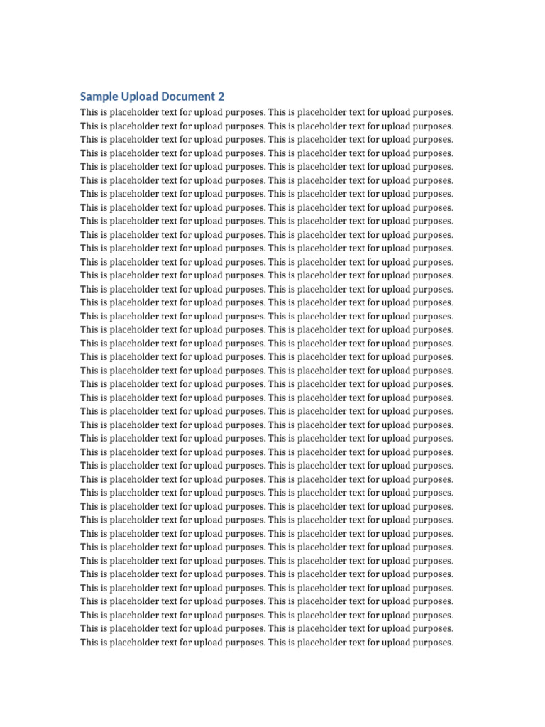 Sample Long Doc 2 | PDF