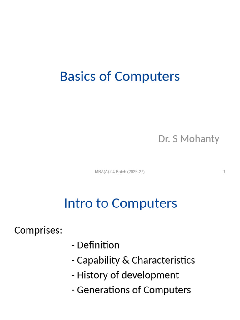 Characteristics of Computers | PDF | Computing | Computer Engineering