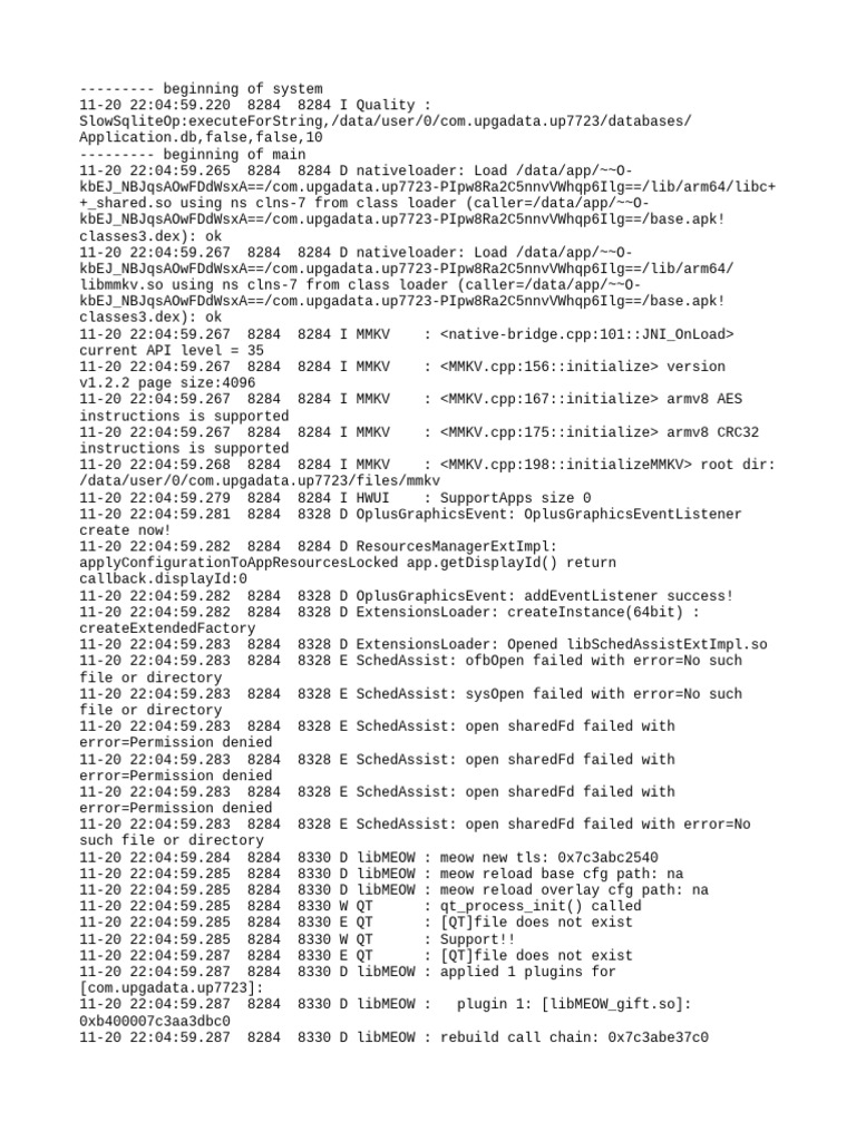 Com.upgadata.up7723 Logcat | PDF | Computer Programming | Computing