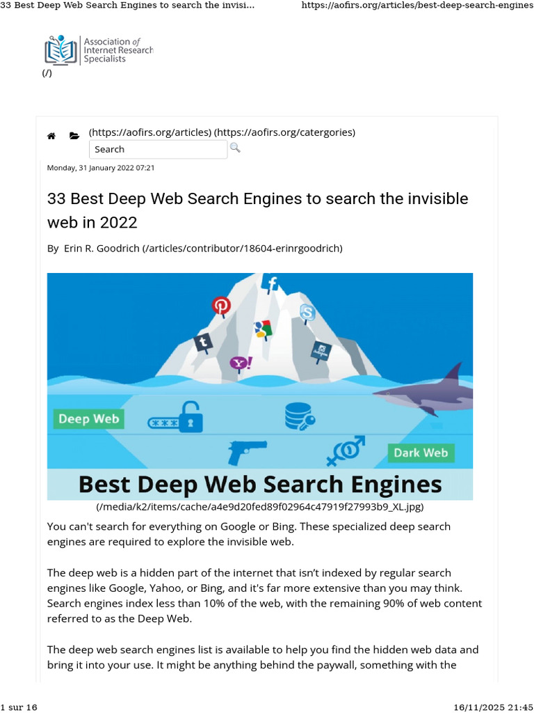 33 Best Deep Web Search Engines To Search The Invisible Web in 2022 ...