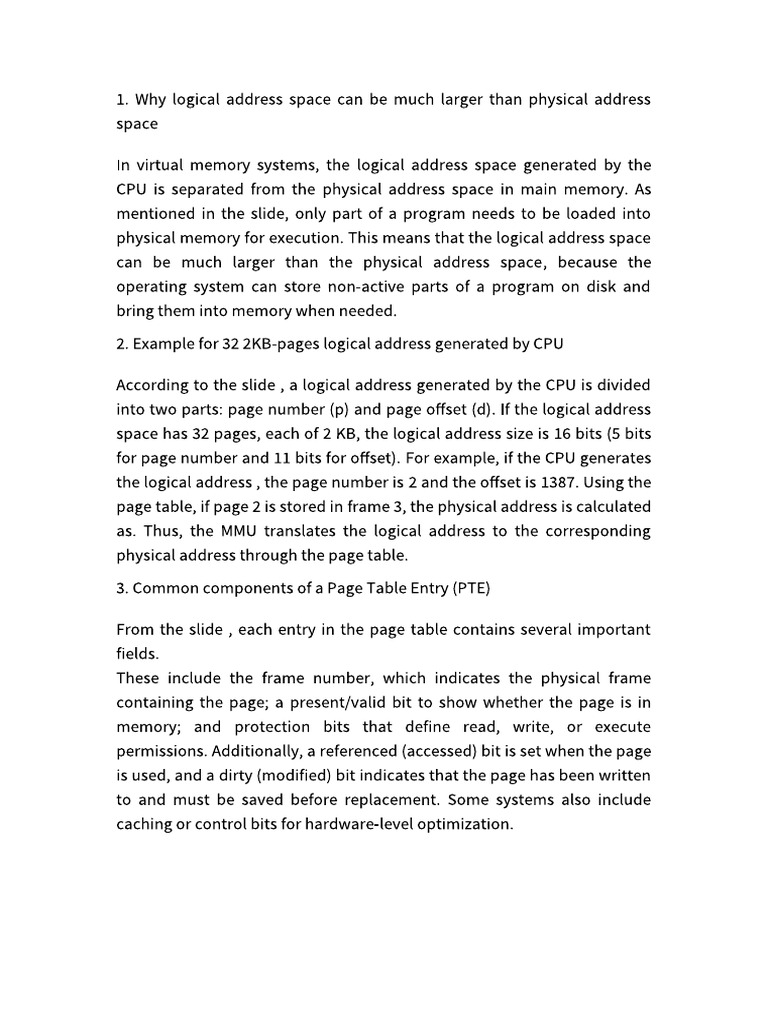 Virtual Memory-Paging (1) -Nguyễn Anh Khoa | PDF