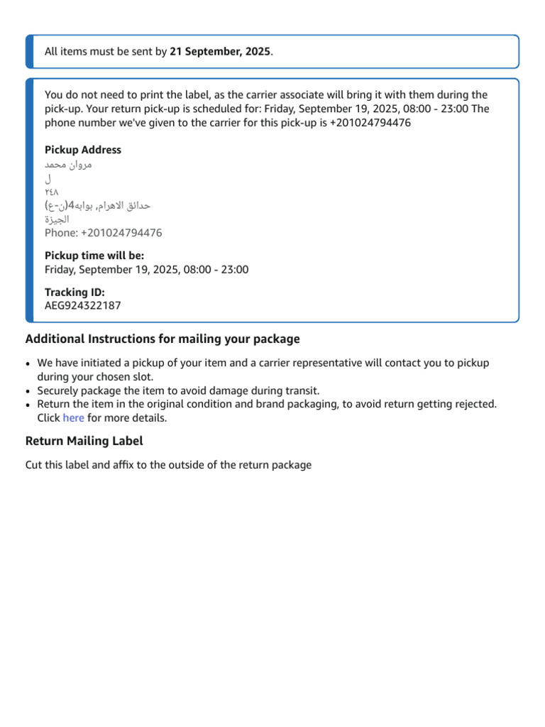 Online Return Center Pdf