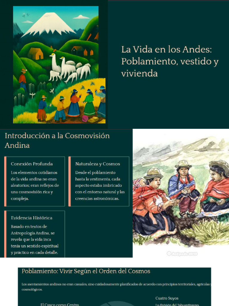 Expo Los Andes Población, Vestimenta y Vivienda_compressed | PDF