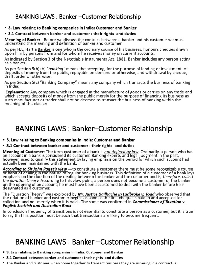 Banking Laws - MNLU Unit 3 & Unit 4 | PDF | Banks | Debits And Credits