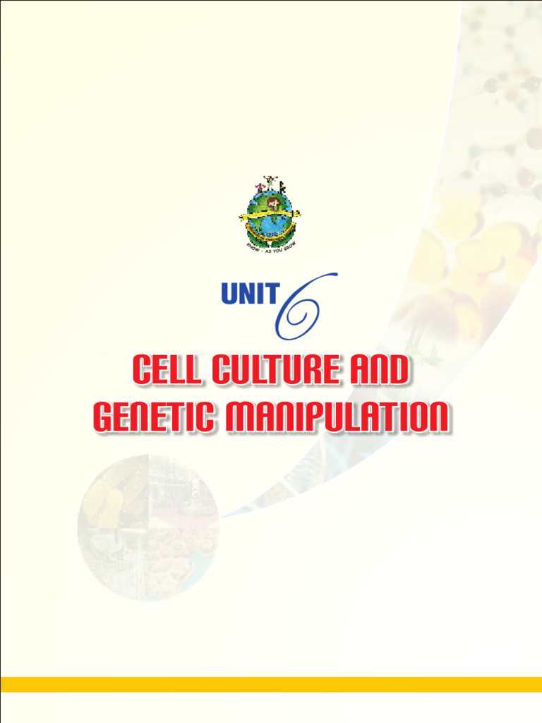 CH - 4 Microbial Cell Culture | PDF | Growth Medium | Microorganism