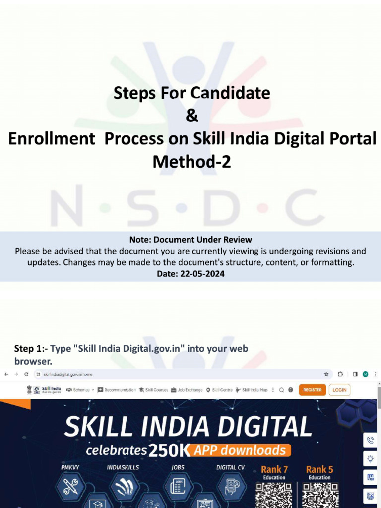 Candidate Enrollment Process | PDF