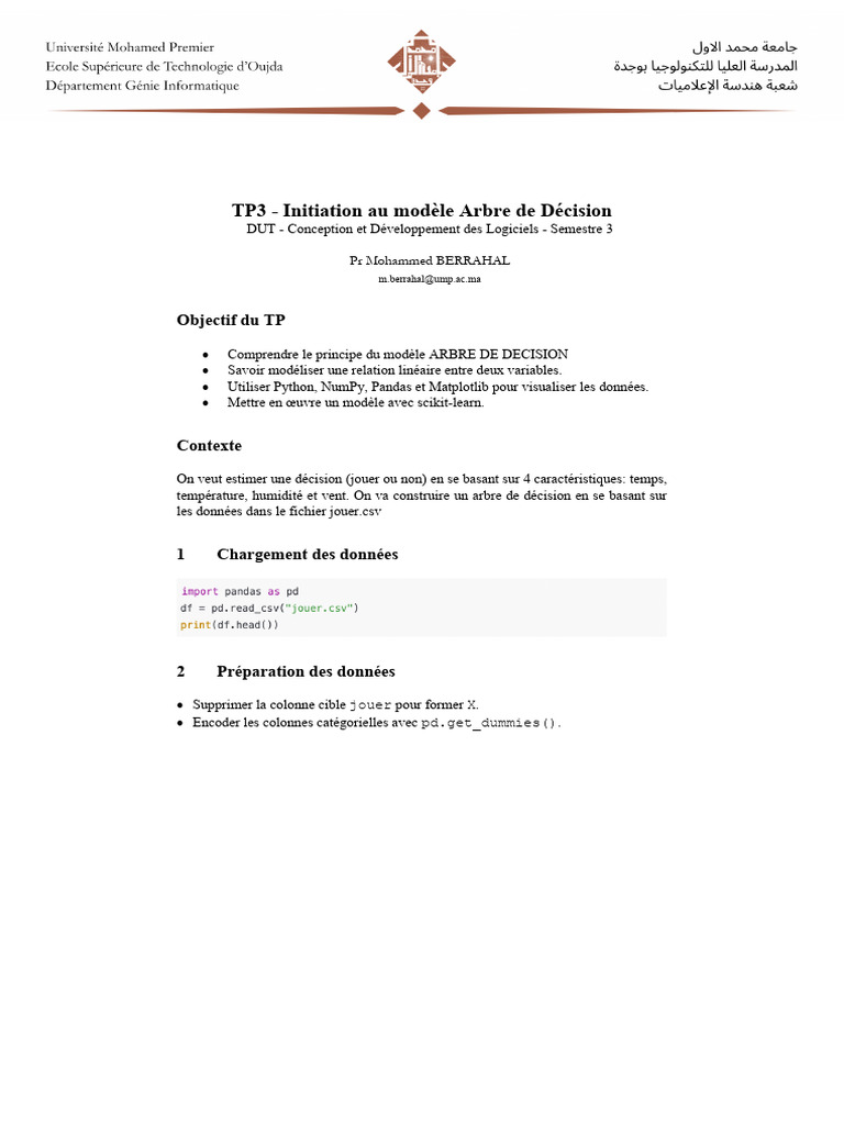 Arbre de Décision avec Python et scikit-learn | PDF