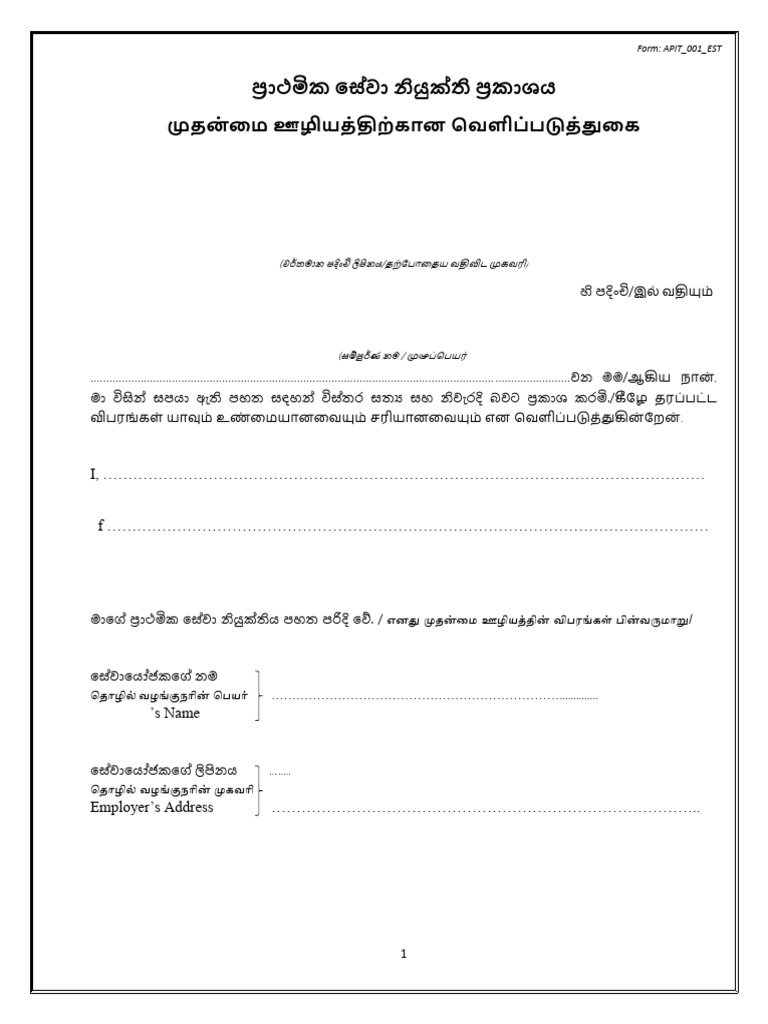 Apit 001 Est | PDF