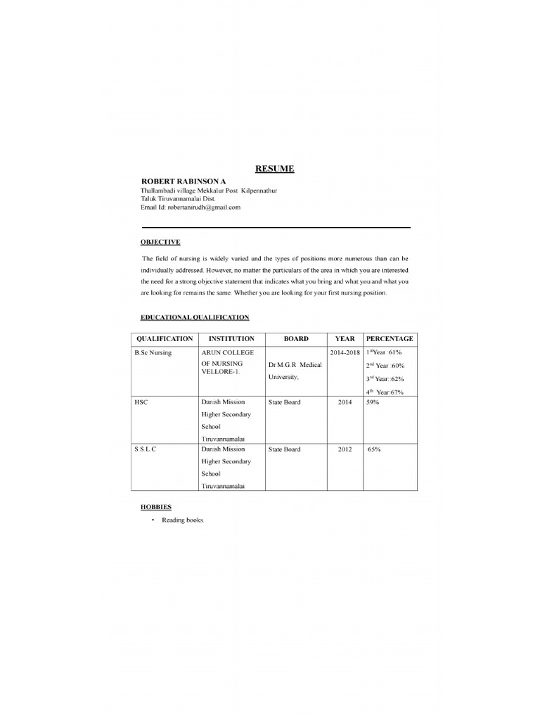 Robert Resume | PDF