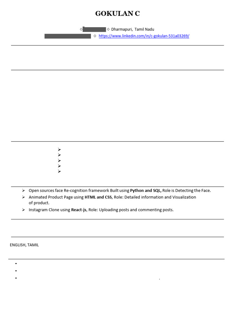 Gokulan C MCA (Python Full Stack Devloper) - 2 | PDF | Software | World ...