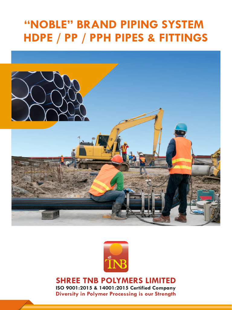 Noble HDPE & PP Piping Systems Guide | PDF | Pipe (Fluid Conveyance ...