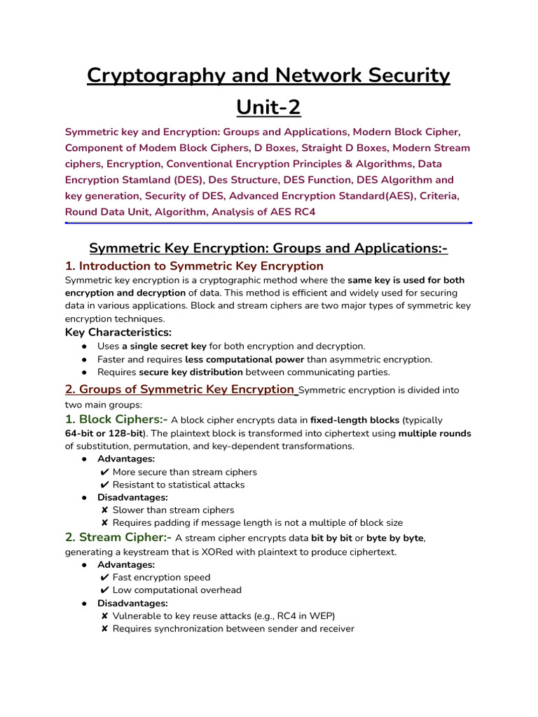 Cryptography and Network Security | PDF | Encryption | Cryptography