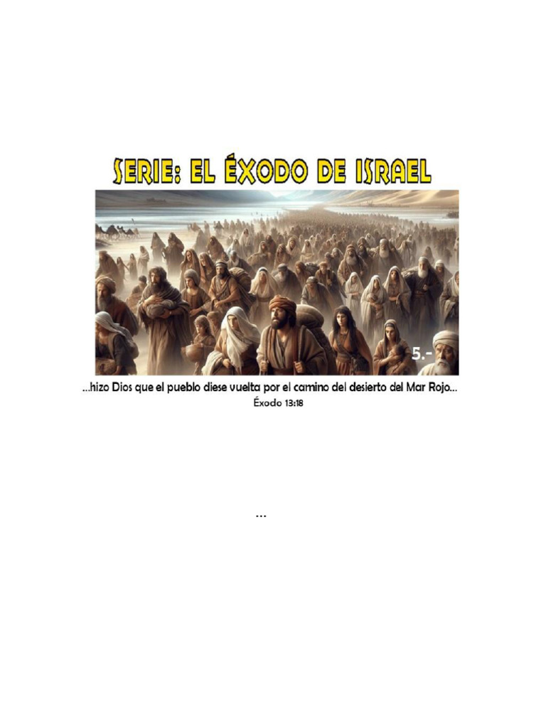 Serie El Éxodo de Israel... 5 | PDF | Libro del éxodo | El éxodo