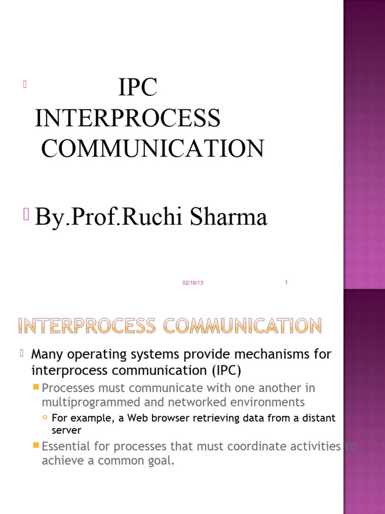 Interprocess Communication in UNIX Systems | PDF | Thread (Computing ...