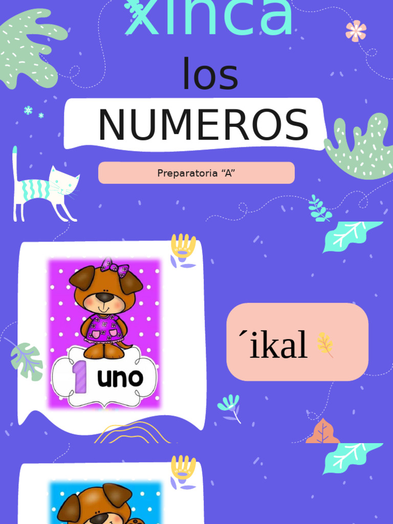 Idioma Xinca Los Numeros | PDF