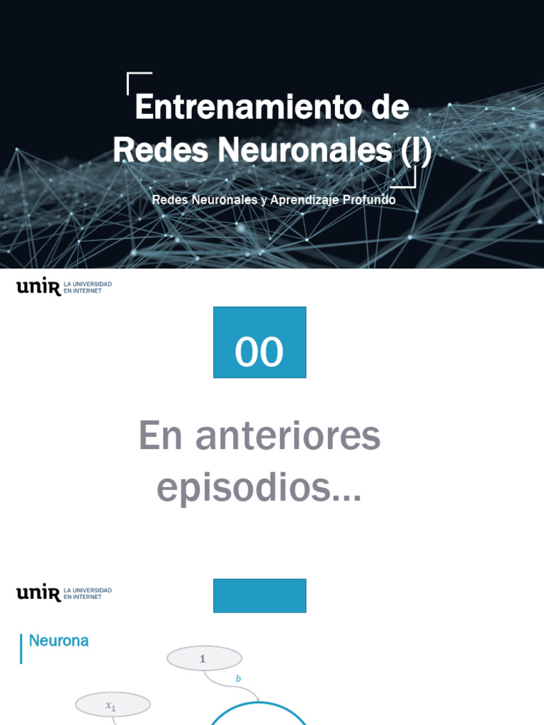 02 - Entrenamiento de Redes Neuronales (Parte 1) | PDF | Neurona ...