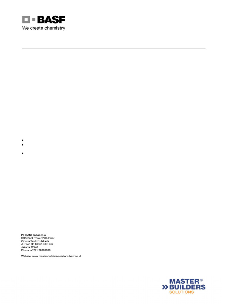 Basf Masterroc Tsg7 Tds | PDF | Materials