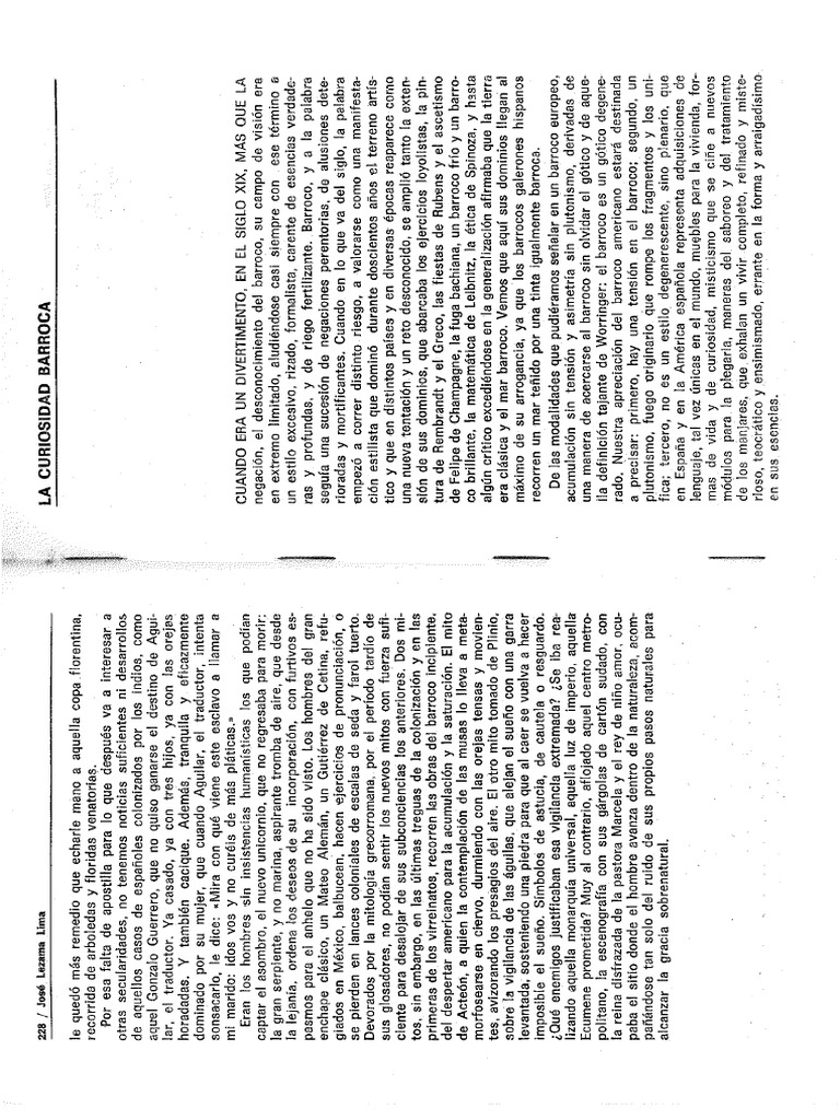 Lezama Lima, José. Confluencias. Selección de Ensayos | PDF