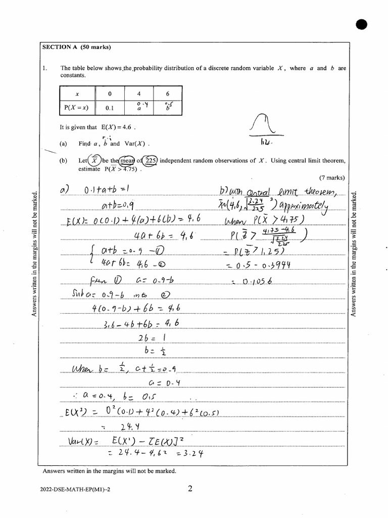 2022 Sample MATH M1 Level3 E | PDF