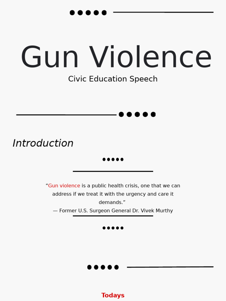 Understanding Gun Violence in America | PDF | Gun Violence In The ...