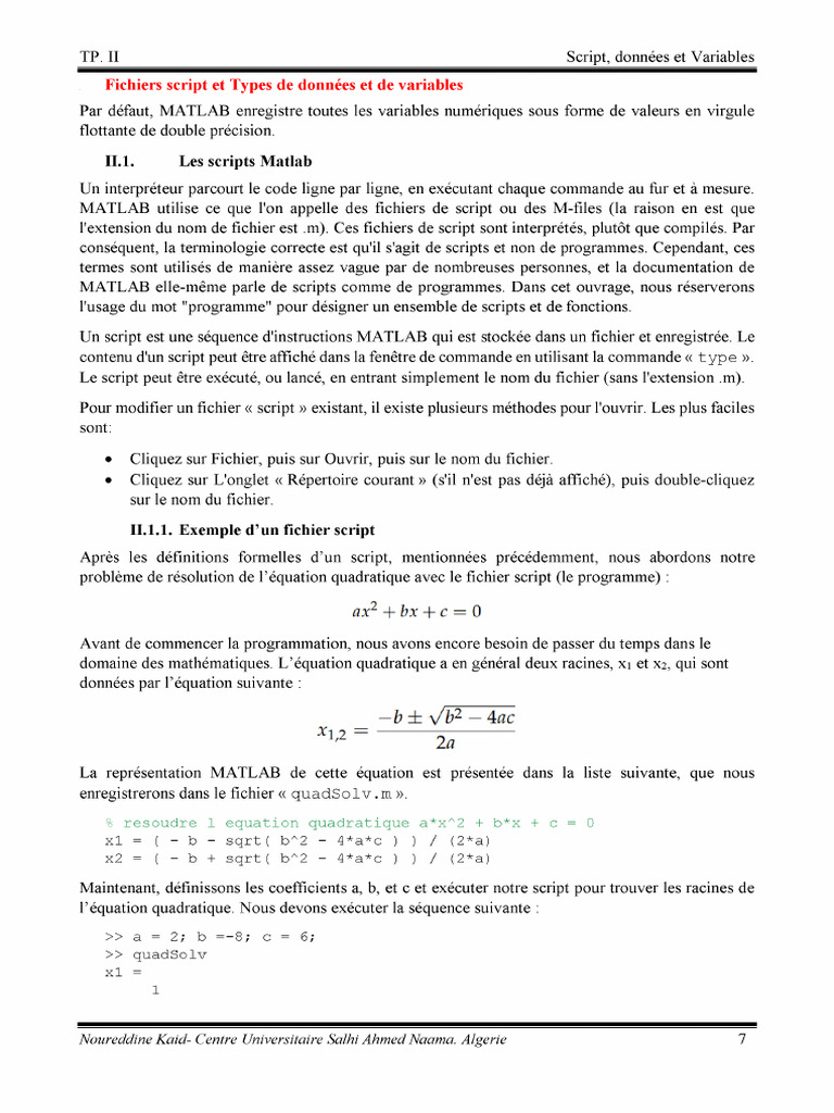 TP 02 Matlab | PDF