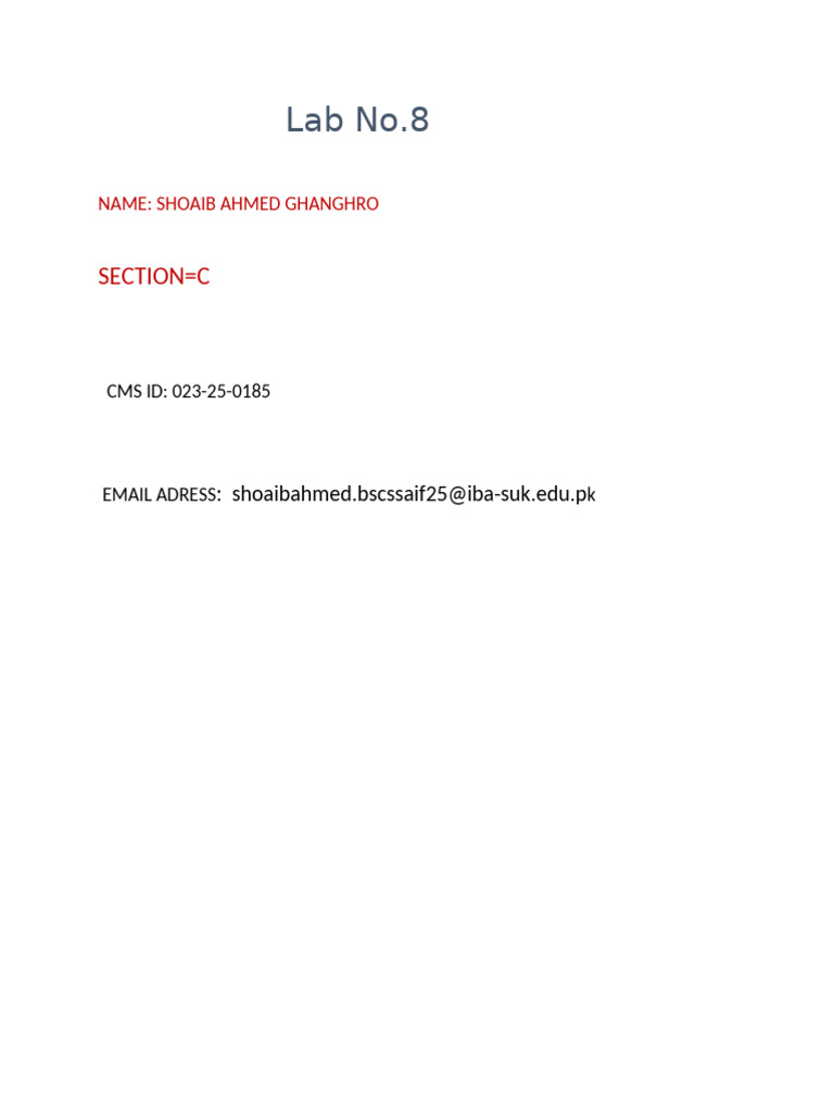 Lab 08 | PDF | Namespace | Computer Programming