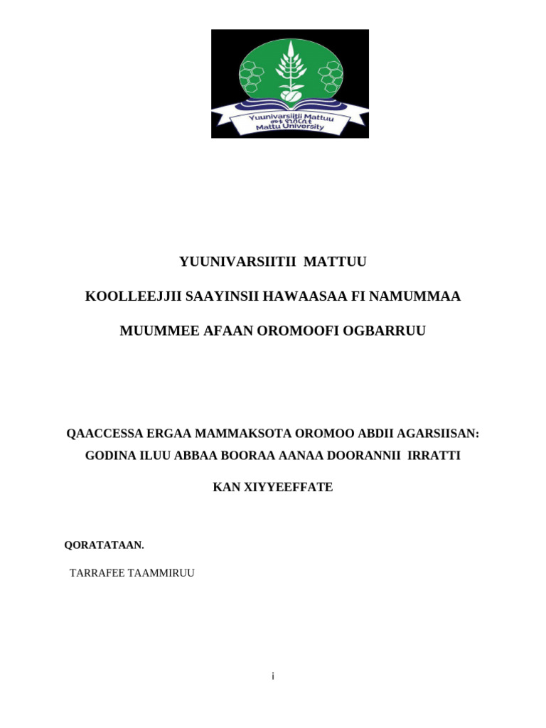 Mammaaksa Abdii | PDF