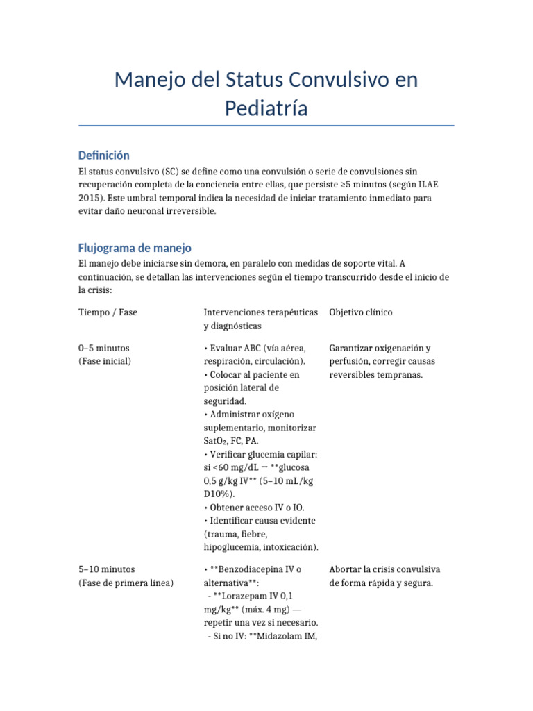 05 Status Convulsivo | PDF | Especialidades Medicas | Sistema nervioso