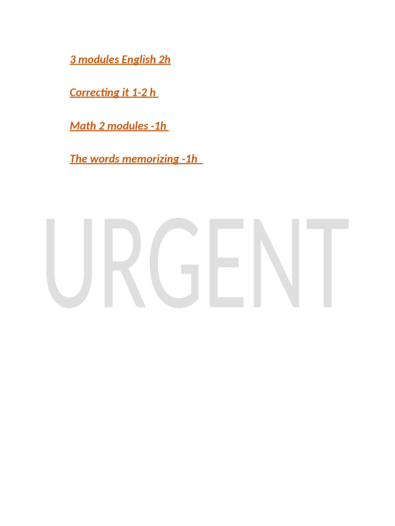 3 Modules English 2h | PDF